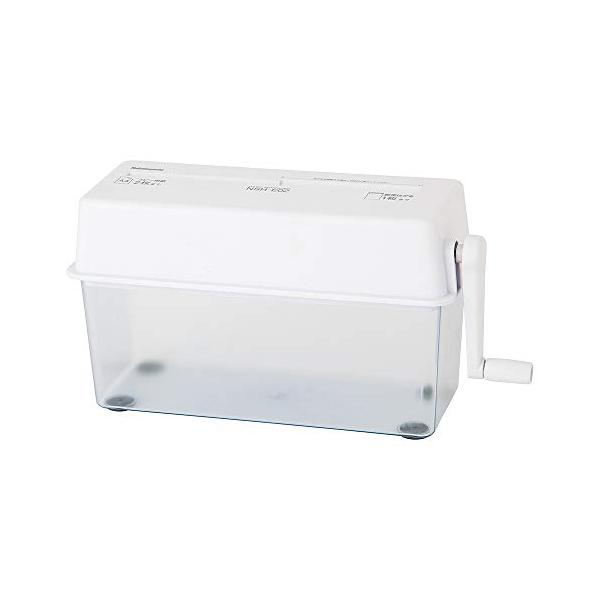 ハンドシュレッダ単品ホワイト/-/Z3009・Color:ホワイトStyle:ハンドシュレッダ単品・パッケージ個数:1・A4用紙もはがきもクロスカットでバラバラに!スリムな形状でインテリアになじむシュレッダ・A4コピー用紙2枚、はがき1枚を...