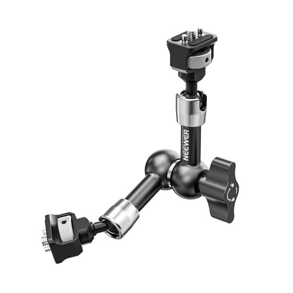 ST07ブラック/7/ST07・Style:ST07・パッケージ個数:1・柔軟＆安定した多関節マジックアームデュアルボール雲台付き7/18cmロゼットマジックアームは、360° 摩擦ギアジョイントで2つの多関節アームを接続され、DSLRミラ...