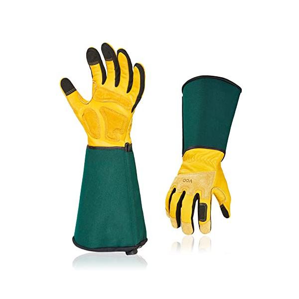 イェロー＋グリーン/XS (1 双入)/-・Size:XS (1 双入)Color:イェロー＋グリーン・パッケージ個数:1・広い範囲に適用長袖の園芸手袋は、草取り、枝掃除、ピッキング、バラ栽培、剪定、庭造り、薪割り、DIY軽い作業、ペットケ...