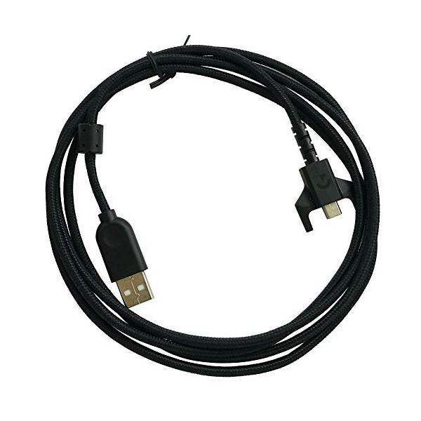 モダン・ブラック  ・高品質のUSBマウスケーブル。・カラー:ブラック。・ケーブルの長さは2メートルです。・用USB充電ケーブル。Logitech G403 G900 G903 G703 G PRO G Pro x Superlightワイ...