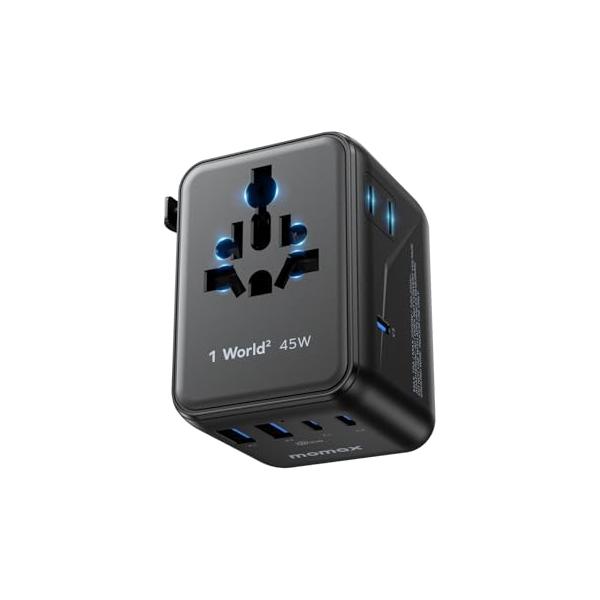 ブラック/45W/UA31D・Size:45WColor:ブラック・コンパクト改良型MOMAX最新登場の45W変換プラグは、コンパクトで携帯性に優れています。さらに、新たにAC差込口が追加され、2つの充電器を同時に使用できるようになりました...