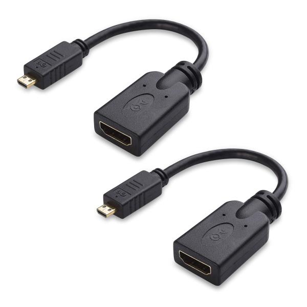 ・ブラック 15cm 113061x2・幅広い分野で大活躍このMicroHDMI HDMI 変換アダプターとHDMI ケーブル（別売り）にて、スマートフォン、ビデオカメラ、カメラ又はタブレットなどのMicro HDMIが搭載されたデバイスと...
