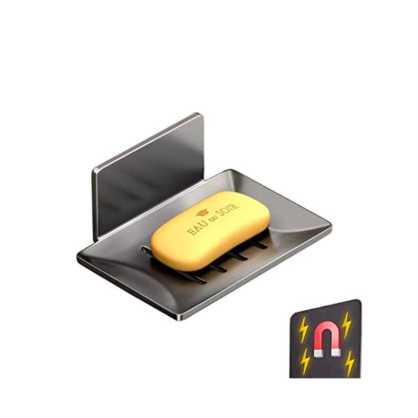 グレー///Manke-FZJ1・Color:グレー・高品質な材質: 高品質のアルミ素材を使用しており、錆びにくく耐久性が抜群です。長期間使用しても劣化しにくく、丈夫で安心・V型排水設計: 効率的な水切り機能により、石鹸が常に乾燥した状態を...