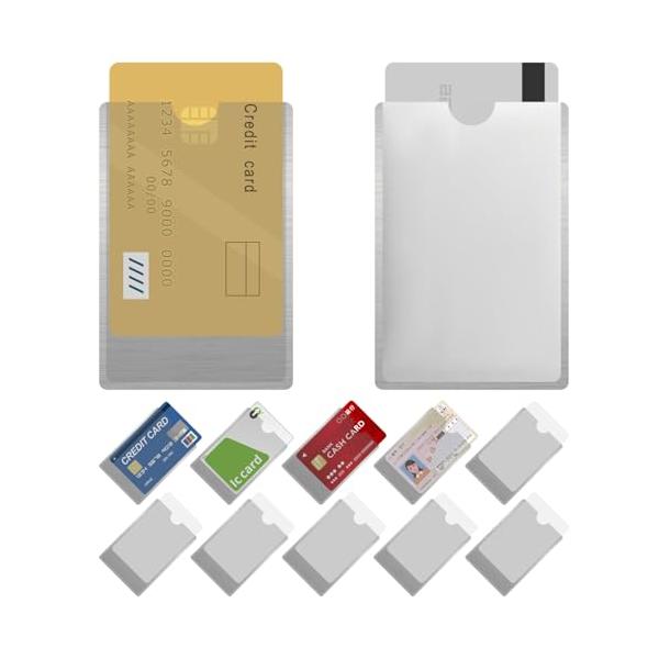 透明・アルミ透明・アルミ/10枚セット/s-rfid-transparent-ver10・Size:10枚セット・パッケージ個数:1・中身が見えるスキミング防止カードケース片面が透明PVCになったスキミング防止ケースなのでカード券面をひと目...