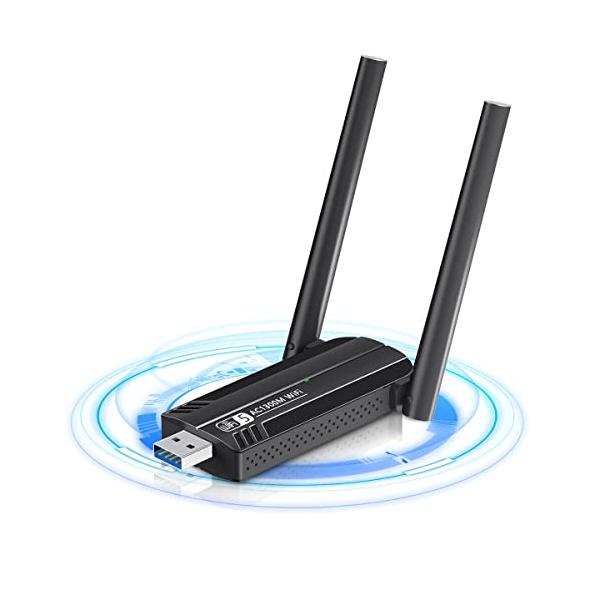 ブラック/-/-・パッケージ個数:1・AC1300Mpbs高速USBWiFiアダプターUSB WiFiアダプターは、家全体に長距離で遅延のない接続を提供します。PCまたはラップトップを802.11ac標準にアップグレードします。これは、ワイ...