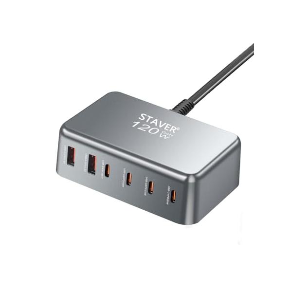 シルバー-120W/-/TEKA-TE120300JP・Color:シルバー-120W・PSE技術基準適合充電器業界のパイオニアが語る「120W PD3.0 充電器」合計120Wという圧倒的な出力を誇る、これまでにない高出力充電器が登場しま...