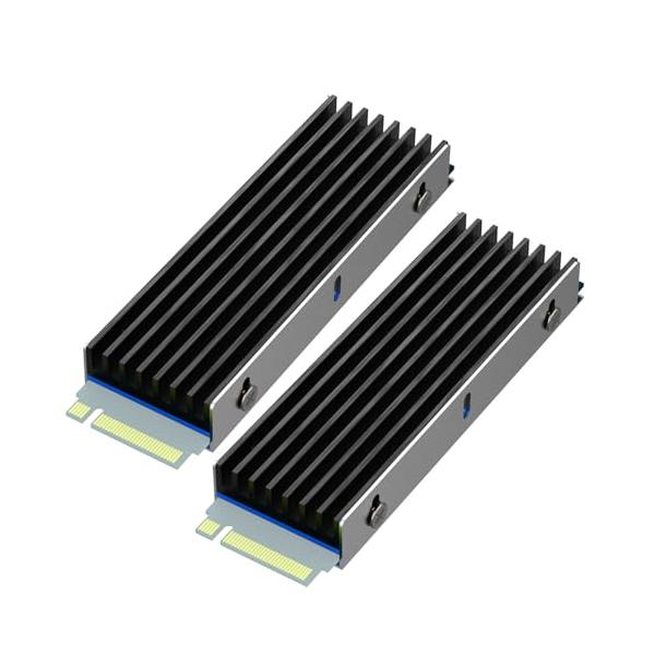 ブラック/-/-・Color:ブラック・パッケージ個数:1・(2パック)M.2 SSDヒートシンクはシングル/デュアルサイドチップ2280/22110 M.2 SSD用です。PC/PS5/PS5 スリムインストール、ラップトップPC用ではあ...