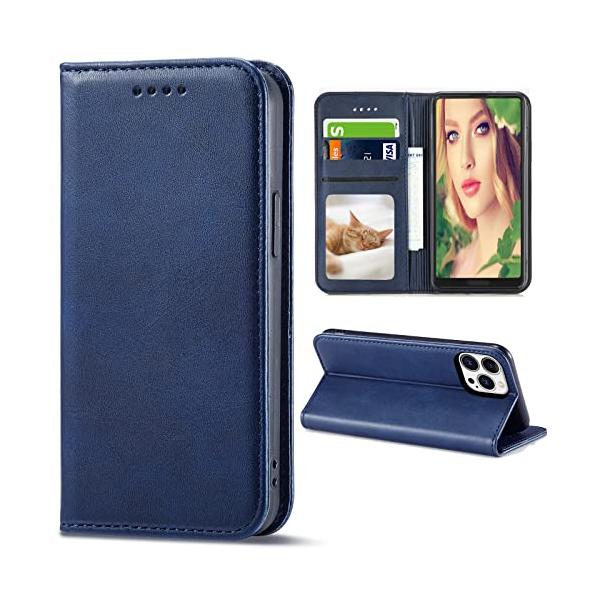 手帳型ブルー/For iPhone 13 Pro/For iPhone 13 Pro・Size:For iPhone 13 ProColor:ブルー・対応機種: iPhone 13 Pro 用手帳型ケース (6.1 インチ対応）・?素材改良...