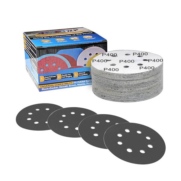 400番 50枚ブラック/125MM/-・MaterialType:400番 50枚・パッケージ個数:50・研削効率がアップします炭化ケイ素耐水ペーパー、乾き濡れ両用サンドペーパー には地球上で3番目に硬い化合物である炭化ケイ素を採用しまし...