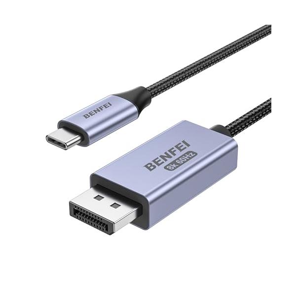 -/-/000412grey-6f・パッケージ個数:1・?双方向8Kビデオソリューション：BENFEIのケーブルは、USB Type-CソースからDisplayPortモニターへの双方向ビデオ/オーディオ転送、およびDisplayPortか...