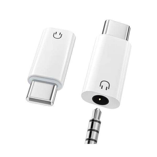 Type-C to 3.5mm(4極/3極)/-/-・Color:Type-C to 3.5mm(4極/3極)・「高音質を実現するDACチップ搭載」機種変えられてもイヤホンジャックがなくなっても、1本のアダプターで従来の3.5mmプラグイヤ...