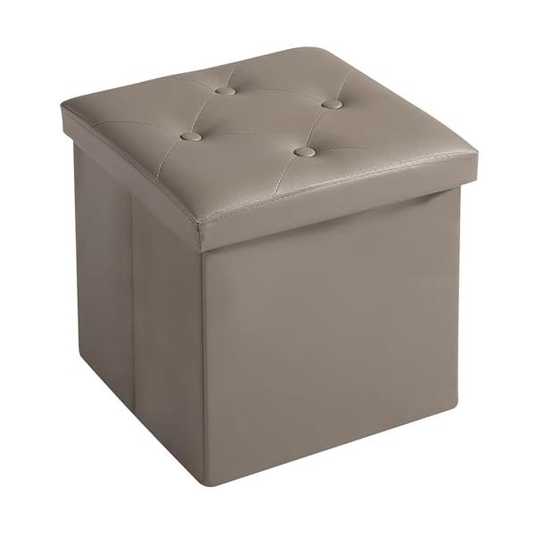 レザーブラウン/奥行き 38cm × 幅 38cm x 高さ 38cm/KHD-OB04-DGRY-38-JP・Size:奥行き 38cm × 幅 38cm x 高さ 38cmColor:ブラウン・パッケージ個数:1・商品仕様サイズ：幅38...