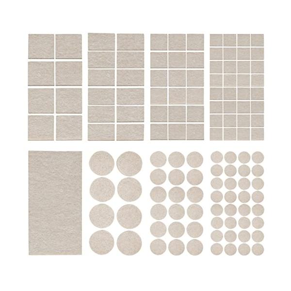 129PCS/約8.5CM*16.5CM/1PCS/YSJD419・Color:129PCS・安心な3Mテープ採用＆高密度繊維素材 高密度繊維での家具保護パッドが強度な3M接着剤を付きます。保護パッドが強度な接着剤があり、操作も簡単で、ただ...