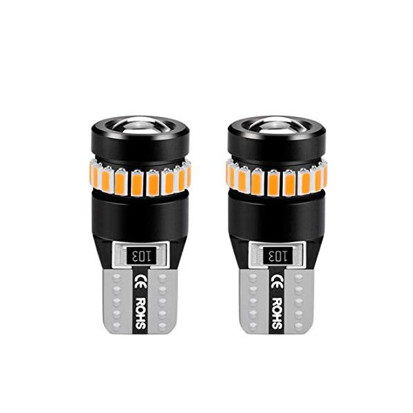 アンバー・T10 LED アンバー T10 t10 led アンバー・・Style:アンバーSize:T10・◆ T10 バルブ360°全方位照射でき！◆ T10 LED アンバーの発光色。先端にはドーム型レンズと高効率の3030チップが付...