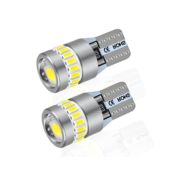 ホワイト/T10 ホワイト/-・Size:T10 ホワイト・パッケージ個数:1・超拡散角360度発光！抜群の明るさ！トップ部分にはドーム型レンズと高効率の3030チップが付いてます。ライトの上部に広角プロジェクタレンズを采用することで、光を...