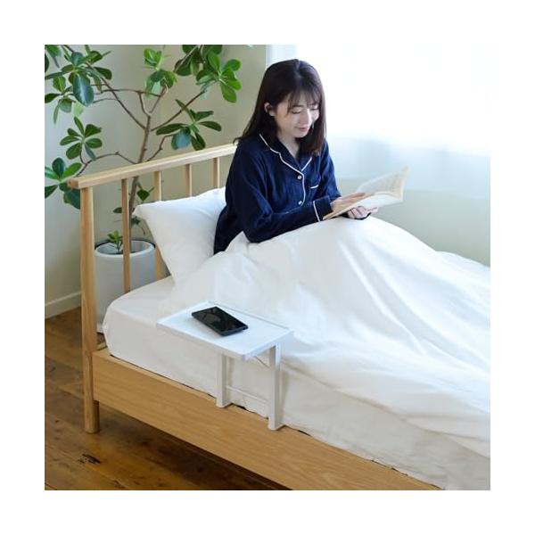 折り畳み棚付きマットホワイト/幅29.5×奥行53×高さ30.5cm/YBG-29T(WW/MWH)・Color:マットホワイトStyle:折り畳み棚付き・パッケージ個数:1・落下防止に布団の落下を防止するベッドガードです。布団がずれたり、...