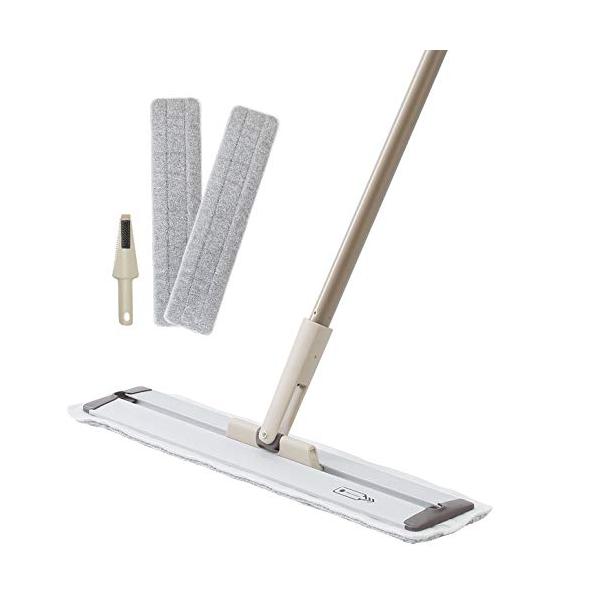 ブラック/モップ/JXB04-JP・セット詳細ハンドル1本、取替用クロス2枚、ヘッド1個、スクレーパー1個。・材質クロスにはマイクロファイバー素材を採用され、吸水性や耐摩耗性等にも優れていて床や壁に優しいし、特に木製の床面を傷つけないです。...