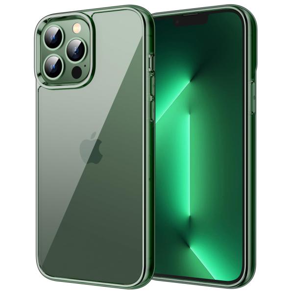 ・アルパイングリーン  3582L・・Color:アルパイングリーン・iPhone13 Pro 6.1インチ用の特別デザインです。おデバイスに完全な保護を提供し、ワイヤレス充電をサポートします・高品質のPCとTPU素材を採用した保護ケースは...