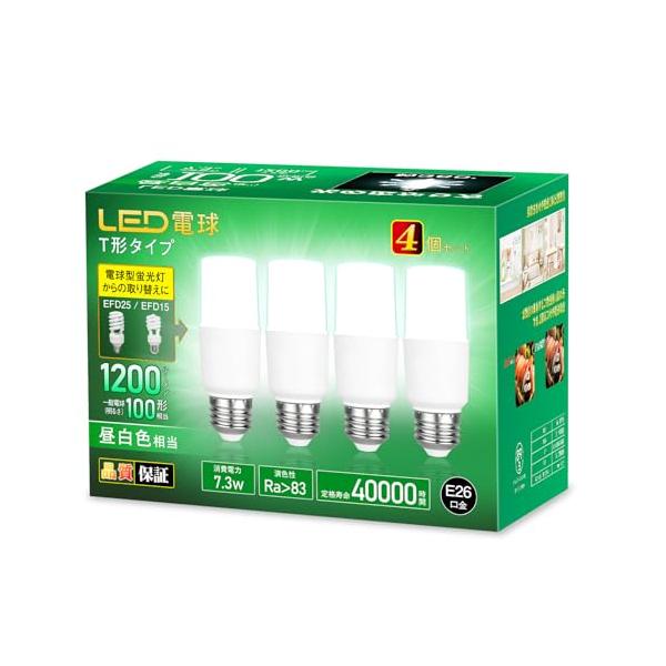 昼白色/4個セット/LDT8N50-G/S・Color:昼白色Size:4個セット・電球型蛍光灯efd25・efd15形代替推奨LED電球横差しダウンライトをはじめ、ブラケット器具等、ランプ全体の明るさが必要な照明器具にもおすすめです。・L...