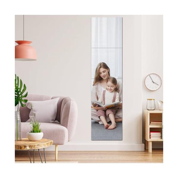 -/30×25cm 4枚セット/-・Size:30×25cm 4枚セット・ミラー 軽量 貼る鏡30cm×25cm×4枚、粘着シール付属、アクリル製で割れない。飛散防止ミラーです。２ｍｍ厚でしっかりしていて非常に軽量です、フレームレス。平らな...