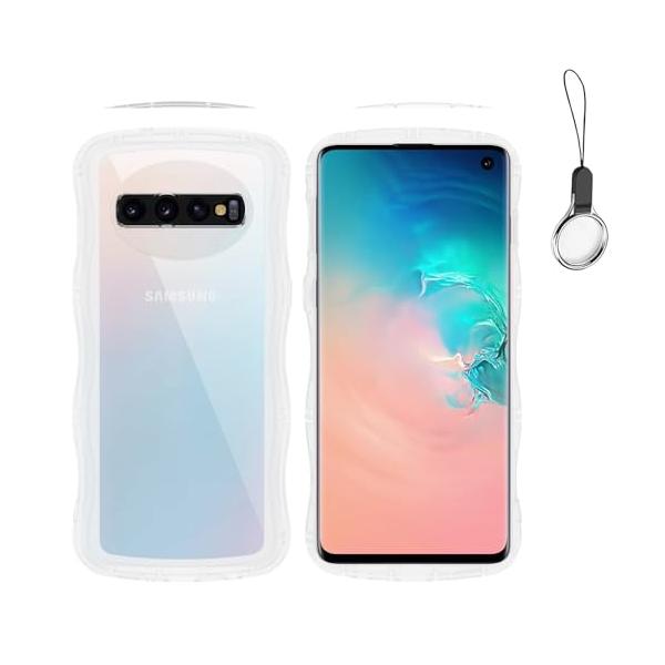 純透明/Galaxy S10/Galaxy S10・Size:Galaxy S10Color:純透明・Galaxy S10対応ご購入前に、お使いの携帯電話の正しいモデル/サイズしてください。HILEGENER可愛いソフトTPU波状エッジソフ...