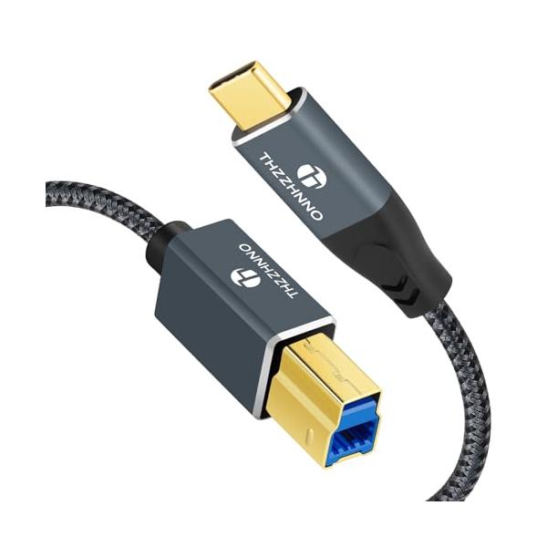 USB B-C-/2M/Thzzhnno-USBCB-2M-5Gbps・Size:2MStyle:USB B-C・パッケージ個数:1・安全性と信頼性:絡まらないナイロン織りデザインにより、USB-USB延長ケーブルは他のケーブルよりも2M強...