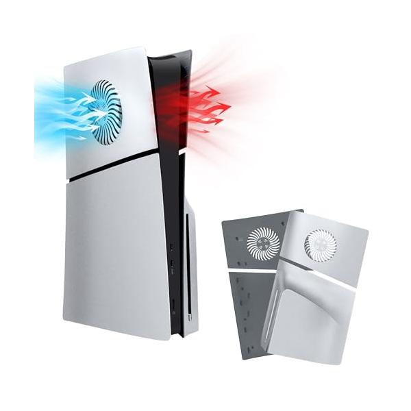 シルバー/-/-・PS5 Slimディスク版対応：本製品はPS5のディスク版（UHD通常版）用に特別に設計されたフェイスプレートで、よりスムーズなゲーム体験をもたらすように設計されています。 特別にカスタマイズされたPS5プレートには、最適...