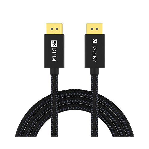 8K黒/3m/VBC33・Style:8KSize:3m・?双方向伝送の dpケーブル 1.4iVANKY displayport ケーブル 1.4 はDisplayPort 端子搭載のPC、ASUS/Dell/Acer ノートパソコン、テ...