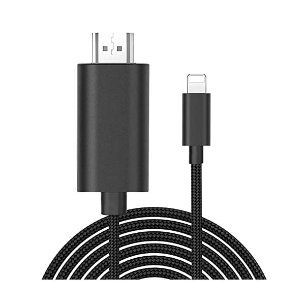 画面ミラーリング AV/TV視聴ブラック/1.5m/Phone HDMI変換ケーブル・Size:1.5mColor:ブラック・パッケージ個数:1・??Phone hdmi変換ケーブル・給電不要phone hdmi ケーブルは最新の変換技術に...