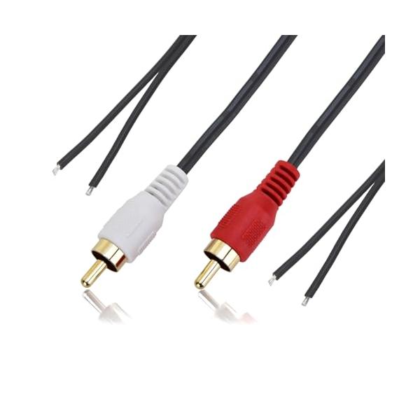 -/3.0M/-・Size:3.0M・製品スピーカーケーブル ピンプラグ-先バラ 金メッキプラグ 3.0ｍ×2本組・高品質高純度無酸素銅線を採用し、高速で安定した信号と素晴らしい音質をします。また、柔らかく断線しにくく、滑り止め、耐油性、耐...