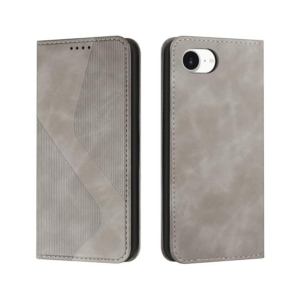 グレー/iPhone 16e/-・Size:iPhone 16eColor:グレー・対応機種：iPhone 16E (6.1)専用携帯ケース。・ケースに横置きスタンド機能が付いているので、手に持たず動画の視聴などを楽しむことができます。・ケ...