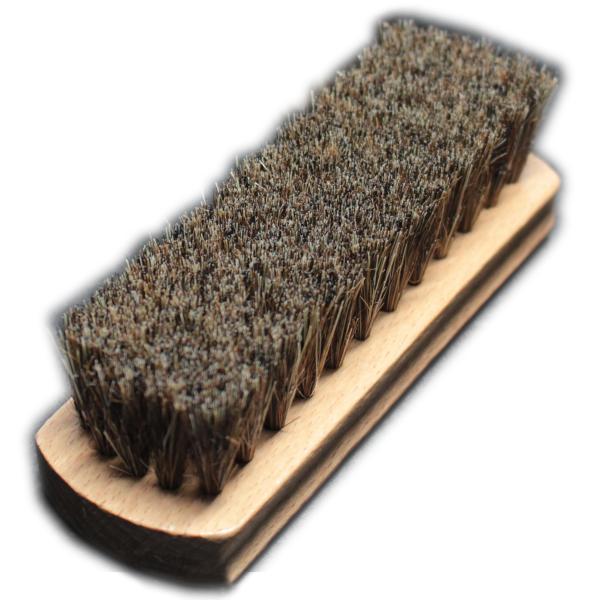 new馬毛ブラシ-/-/4992834015144・パッケージ個数:1・サイズ：長さ133mm*幅43mm*厚さ:40mm（毛足長さ：約25mm）、 毛の種類：天然馬毛 100％、 用途：革製品のクリーム添付、ホコリ落としに。スムースレザー...