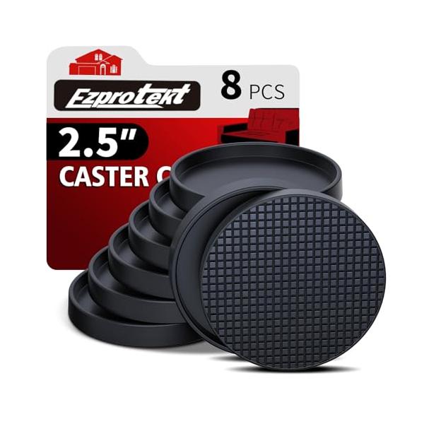 デザインA-ブラック/内径65mm/-・Size:内径65mmColor:デザインA-ブラック・パッケージ内容：8個滑り止めパッド。製品サイズ：直径65mm。どんな形の脚にも対応します。・強力な滑り止め：ソファの滑り止めパッドは、ソファ用に...