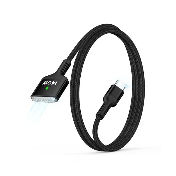 ブラック/-/-・Color:ブラック・パッケージ個数:1・Macbookとの幅広い互換性この140W USB-C to MagSafe 3充電コードはMacBook Air（13''/15''、M3、2024）、MacBook Air（1...
