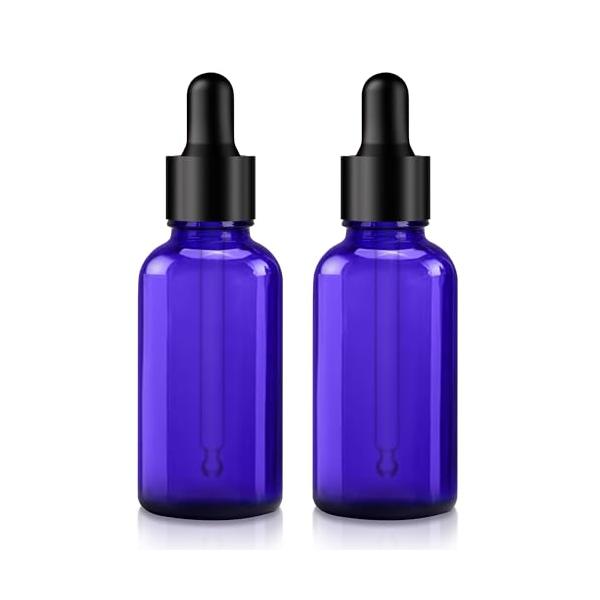 青/30ml-2/WDJP-DB-30ML-2-BLUE・Size:30ml-2Color:青・30ml青色遮光瓶スポイトスポイト 瓶 30ml は茶色です、エッセンシャルオイルを紫外線から保護するように設計されています。丈夫なガラス、優れ...