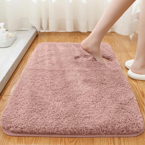 ピンク/40*60cm/DD-F-40・Size:40*60cmColor:ピンク・パッケージ個数:1・ふわふわ肌触りバスマットの表地はマイクロファイバー素材を使用、柔らかな肌触り、濃密な長毛が足を包み込むような踏み心地、雲の上を歩くような...