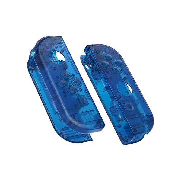 クリアブルー/Joycon Shell and Buttons/CM504・パッケージ個数:1・スイッチジョイコンにフィットするカスタムデザインの替えるハウジング。精密にカットされたケースは元のケースとまったく同じような機能しています。・ス...