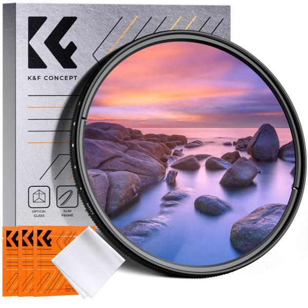-/52mm/-・Size:52mm・パッケージ個数:1・Nano-Klear 可変NDフィルターK＆F Concept ND2-2000の可変NDフィルターはND2からND2000までの11段階の光量が調整で、減光フィルターの濃度はさまざ...