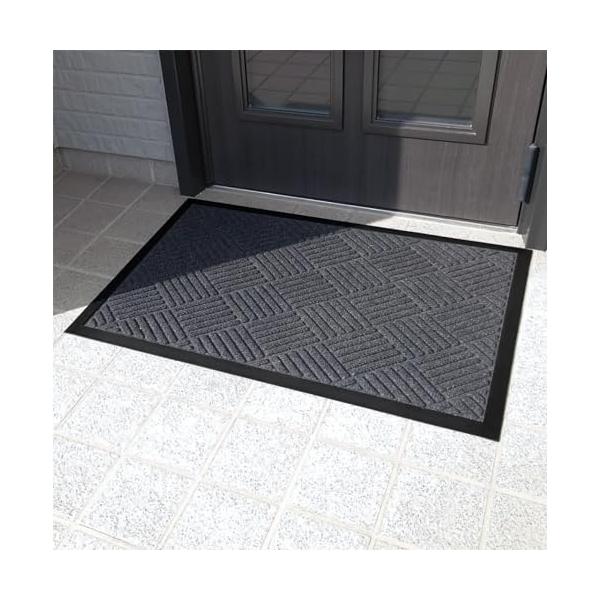 ??主?グレー/60x90/-・Color:グレーSize:60x90・パッケージ個数:1・製品仕様カラー:グレー、サイズ:約60ｘ90cm、重量:約1.4kg、素材:ポリプロピレン(裏地:合成ゴム)・機能性表面の凸凹が屋内に持ち込みたくな...