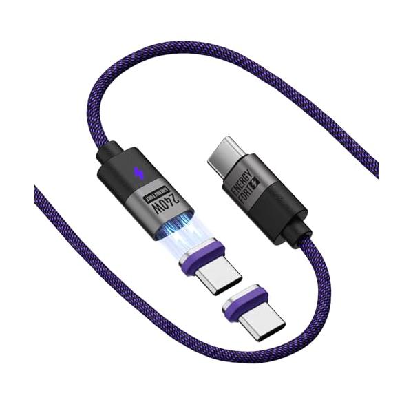 -/-/1.8m*1本+端子*2個(Type-C)・Model:1.8m*1本+端子*2個(Type-C)・マグネット式充電＆片手充電 従来のUSB充電ケーブルと比べ、このマグネットUSBケーブルは、充電ケーブルの先端にマグネットを採用して...