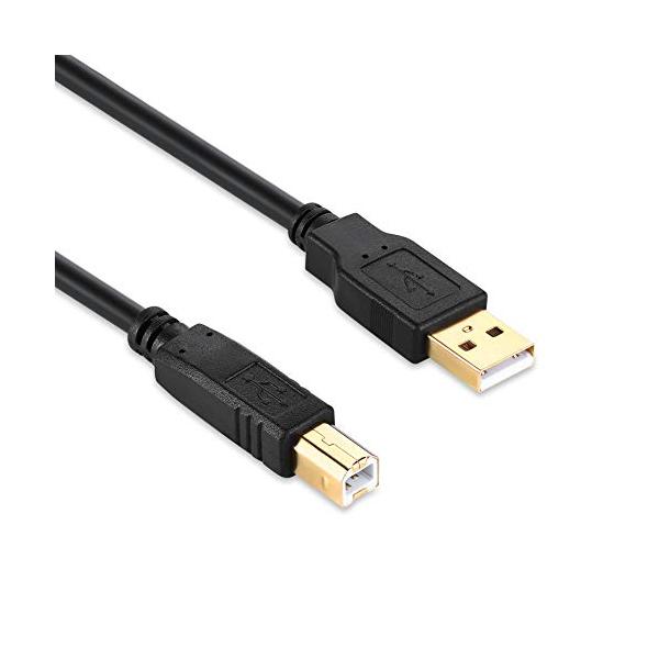 ブラック/4M/-・Size:4M・USB 2.0タイプ Aオス- Bオス プリンターケーブルです。USB-A端子を持つパソコンとUSB-B端子を持つプリンター、スキャナ、ハードディスクなどの周辺機器の接続に使用できます・高速データ伝送：U...
