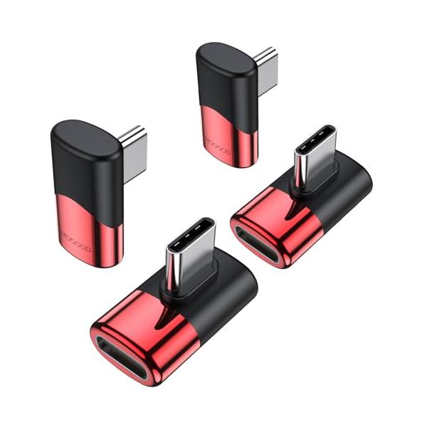 レッド/4パック/MOGOOD・Size:4パックColor:レッド・パッケージ個数:1・オス メス USB Cこのオス メス USB Cまでの高級あえんごうきんヶーシング筐体は耐久性があり、超コンパクトな設計のため、持ち運びや保存が容易で...