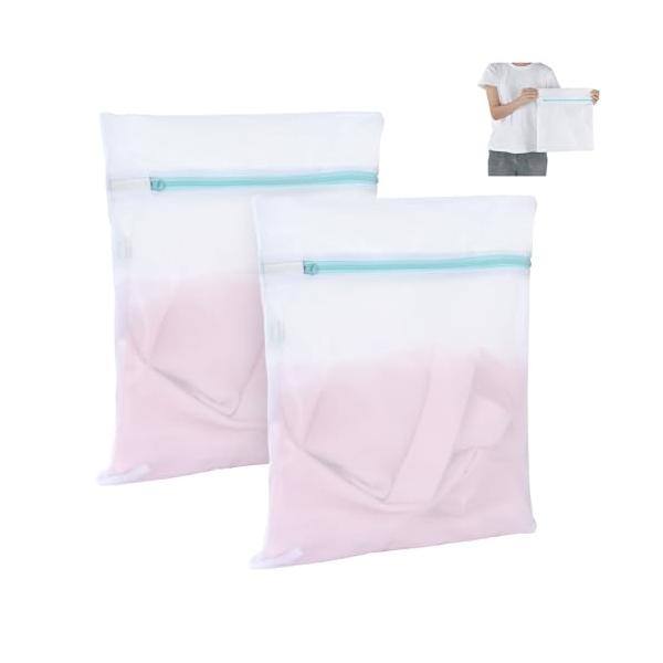 ホワイトx2枚/30x35cm/OTRK_LAUNDRY_BAG_30x35_2PACK・Size:30x35cm・絡み防止洗濯ネットは衣服の絡まりを防ぎ、衣服の型崩れや損傷を防ぎ、 衣服の変形防止のための理想的な肢です。洗濯機に衣服が絡ま...