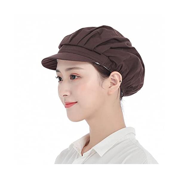 茶色（全布製）/-/-・Color:茶色（全布製）PackageQuantity:2・パッケージ個数:2・衛生キャップつば付き：選べる3タイプ＆2カラーAタイプ：全部ネット（全メッシュ生地使用）　　Bタイプ ：ハーフネット（部分メッシュ生地...