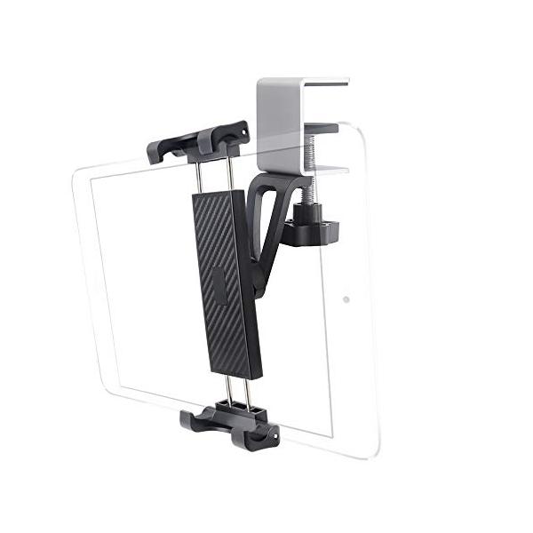 回転ブラック/-/-・多目的ホルダー：キッチン、寝室、オフィス、テーブル、その他のカフェライブラリなどの公共の場所に適しています。 4cm以下の厚みであらゆるキャビネット、棚、テーブルに適合できるクリップタイプ・対応機種：14?29cmの伸...