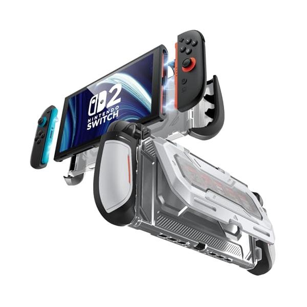 Titanシルバー/-/MBA-Switch2025-Titan・Color:シルバー・対応機種：Nintendo Switch 2 （2025用 ）専用・[便利なデザイン:ケースを取り外す必要がなく、完璧なドック互換性のために設計された当...