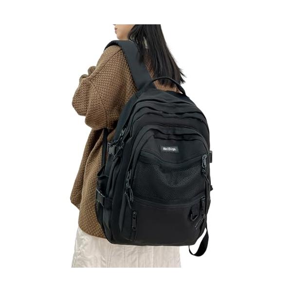 リュックサックバックパック8188-ブラック/-/-・Color:8188-ブラック・3層式の大容量構造★サイズ：46*31*14/0.6kg。収納スペースはたくさんあるのでとても便利です。★メインルームは15.6インチまでのノートパソコン...