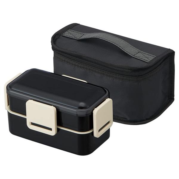 ブラック/850ml/KCPFLB9AG-A・Color:ブラック・パッケージ個数:1・サイズ:ランチバッグ=幅21×奥行12×高さ10cm 弁当サイズ:幅18.5×奥行10.7×高さ9.8cm・素材・材質:フタ=AS樹脂 本体・中フタ・止...
