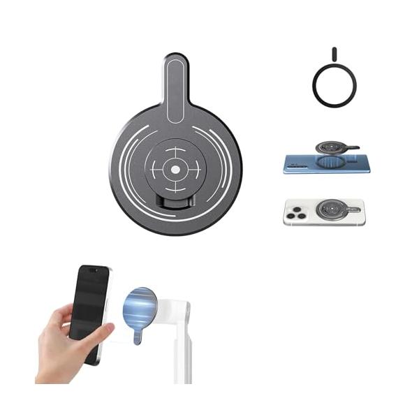 シルバー/-/-・対応機種：Insta360フロー用に設計されているため、iPhone16/15/14/13/12の携帯電話のフルシリーズを直接吸着できます。 MagSafeインターフェイスのない携帯電話（iphone11以下とAndroi...