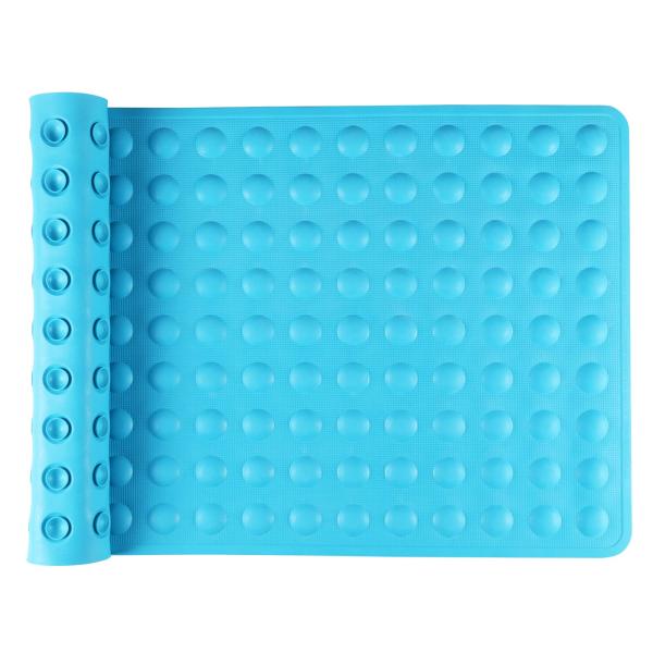 ブルー/40x70センチメートル (x 1)/BM-NR1・Color:ブルー・お風呂場で滑って転倒する危険は、お子様、お年寄りだけでなく、ご家族皆にとって“今そこにある危機”。この滑り止めマットですぐ対策を！裏側に吸盤があり、浴槽や洗い場...